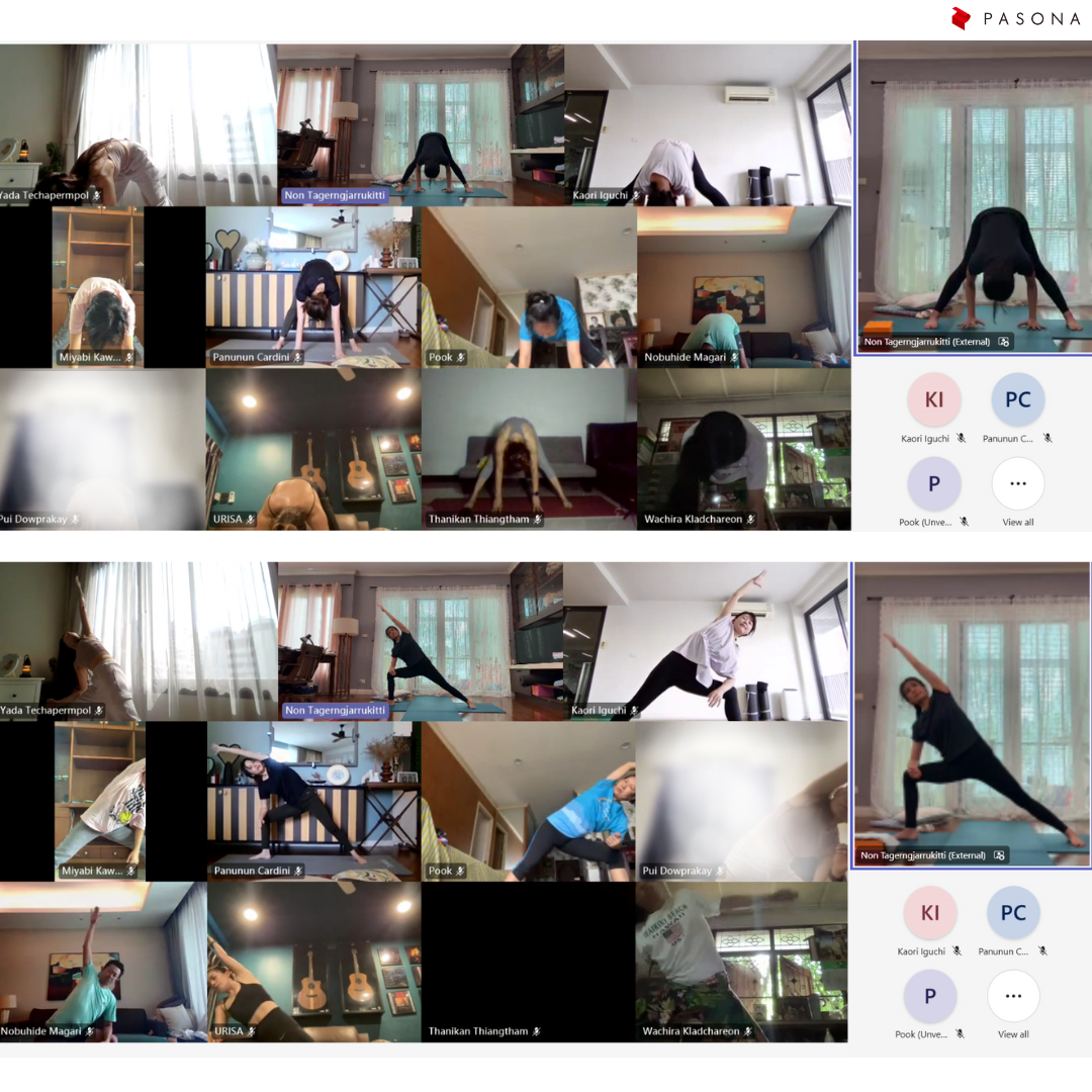 CSR of May 2025: Relieve Office Syndrome with a Yoga Course - Pasona Thailand
